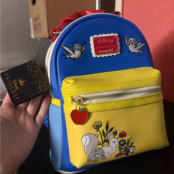 Loungefly | Bags | Loungefly Blue And Yellow Disney Princess Backpack ...